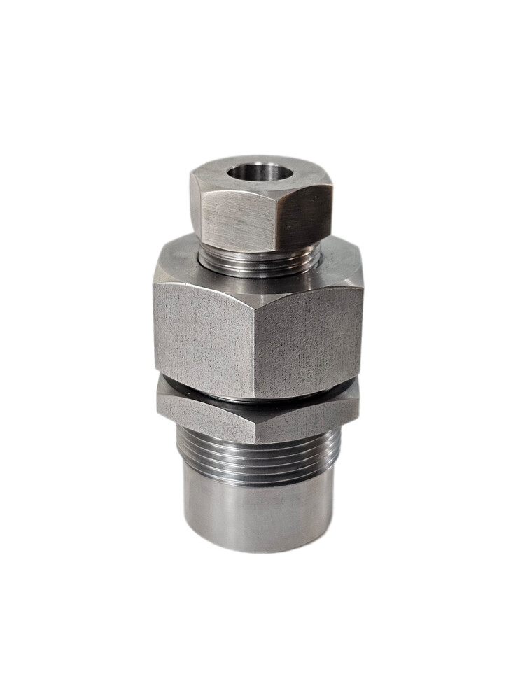 3/8" BULKHEAD FEMALE UNION - Part #: 4100133 - HJ Waterjet Parts